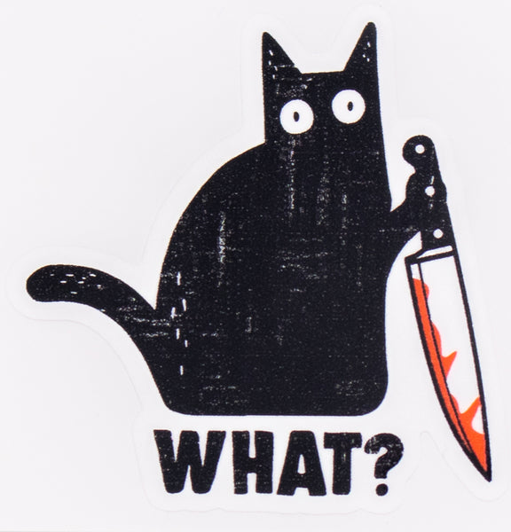 Cat What? Vinyl Car Sticker | Doggy Style Gifts