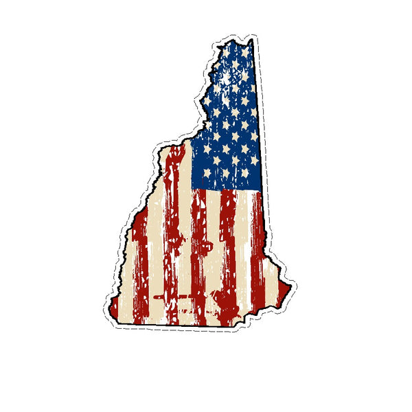 State Pride US Flag Vinyl Car Sticker | Doggy Style Gifts