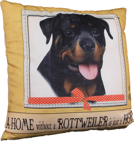 Rottweiler Dog Breed Throw Pillow | Doggy Style Gifts