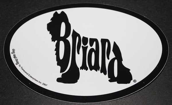 Briard Euro Dog Breed Car Sticker Decal | Doggy Style Gifts