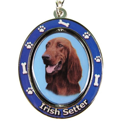 Irish Setter Dog Spinning Keychain | Doggy Style Gifts