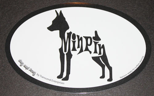 Miniature Pinscher Min Pin Euro Dog Breed Car Sticker Decal | Doggy ...