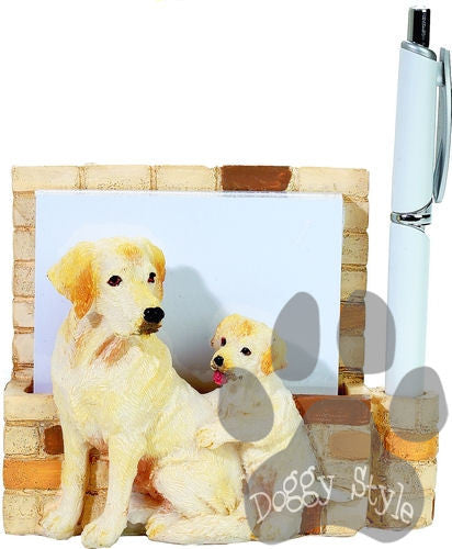 Yellow Labrador Dog Magnetic Notepad Holder includes Pad and Pen ...