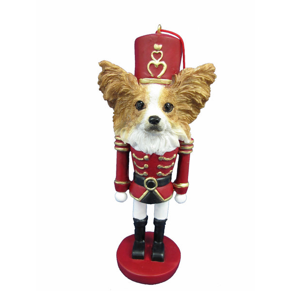 Papillon Dog Toy Soldier Nutcracker Christmas Ornament | Doggy Style Gifts