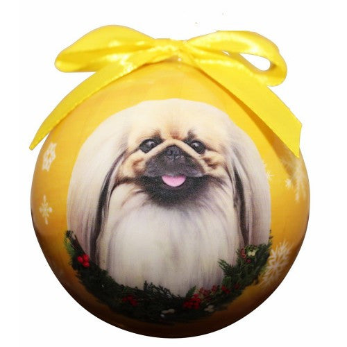 Pekingese Shatterproof Dog Breed Christmas Ornament | Doggy Style Gifts