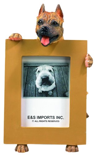 Pit Bull Brindle Dog Picture Frame Holder | Doggy Style Gifts
