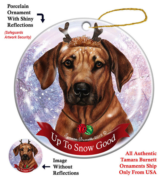Rhodesian Ridgeback Howliday Dog Christmas Ornament | Doggy Style Gifts