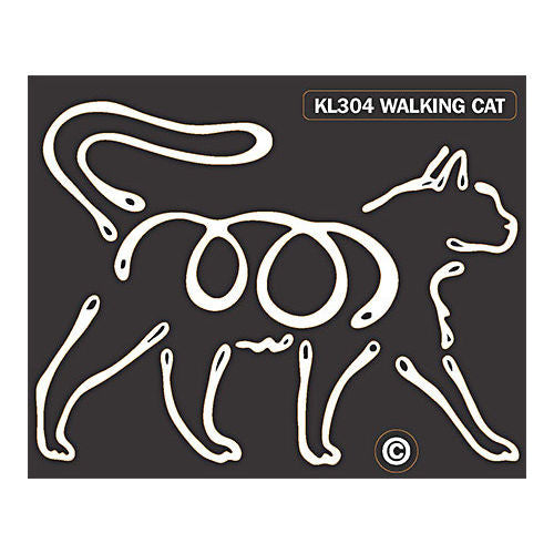 K Line Walking Cat Car Window Decal Tattoo | Doggy Style Gifts